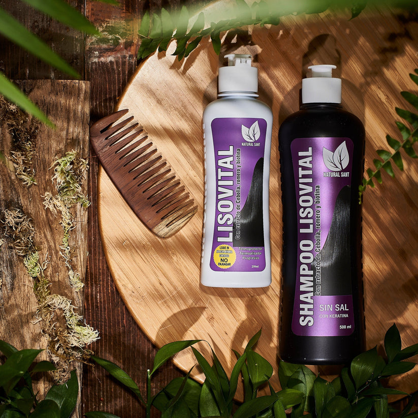 Set Liso Vital: Shampoo y Leave-in – Natural Sant Usa